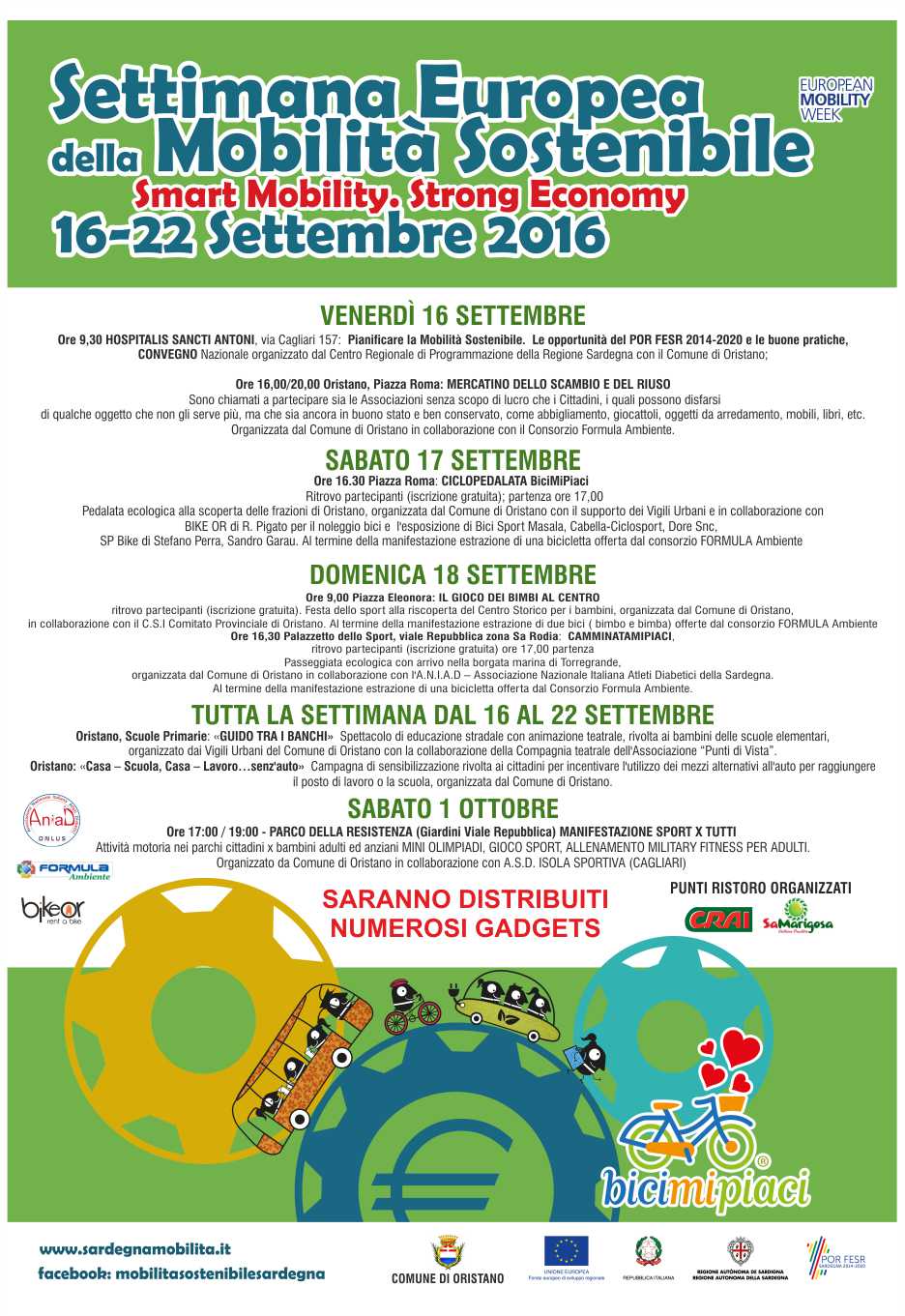 Settimana Europea della Mobilità Sostenibile 16-22 Settembre 2016 - Sa Marigosa